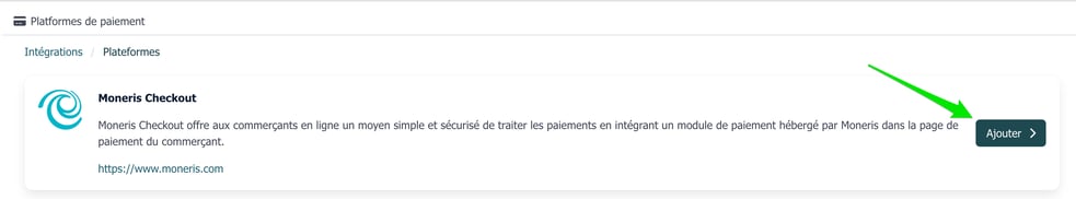 Comment configurer le Module de paiement avec Moneris?