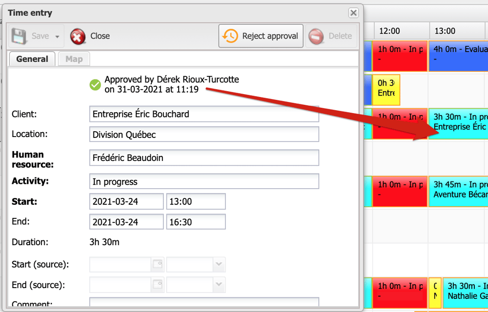 How does the time approval work?